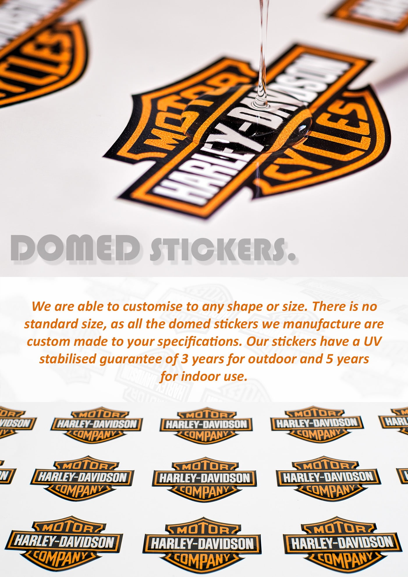 Custom Domed Stickers | Resin Domed Decals | Aquarius Media