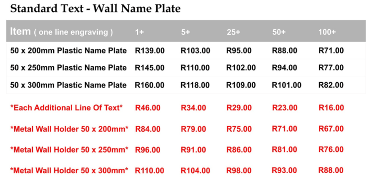 Wall and Standing Desk Name Plates | Aquarius Media